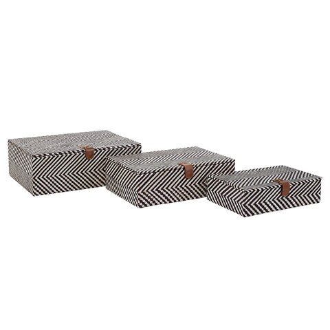 Cas Chevron Box, Set Of 3
