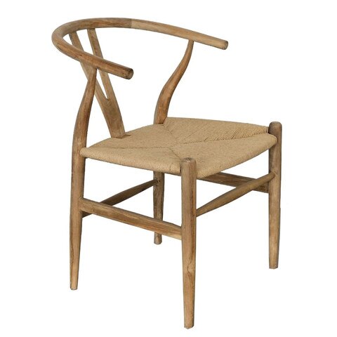 Outdoor Wishbone Natural Chair - Old Patina